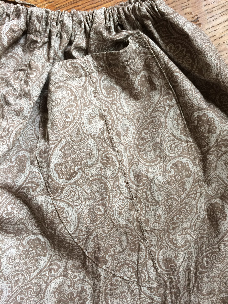 Umber paisley print long cotton bloomers (38”) – The Witch's Britches